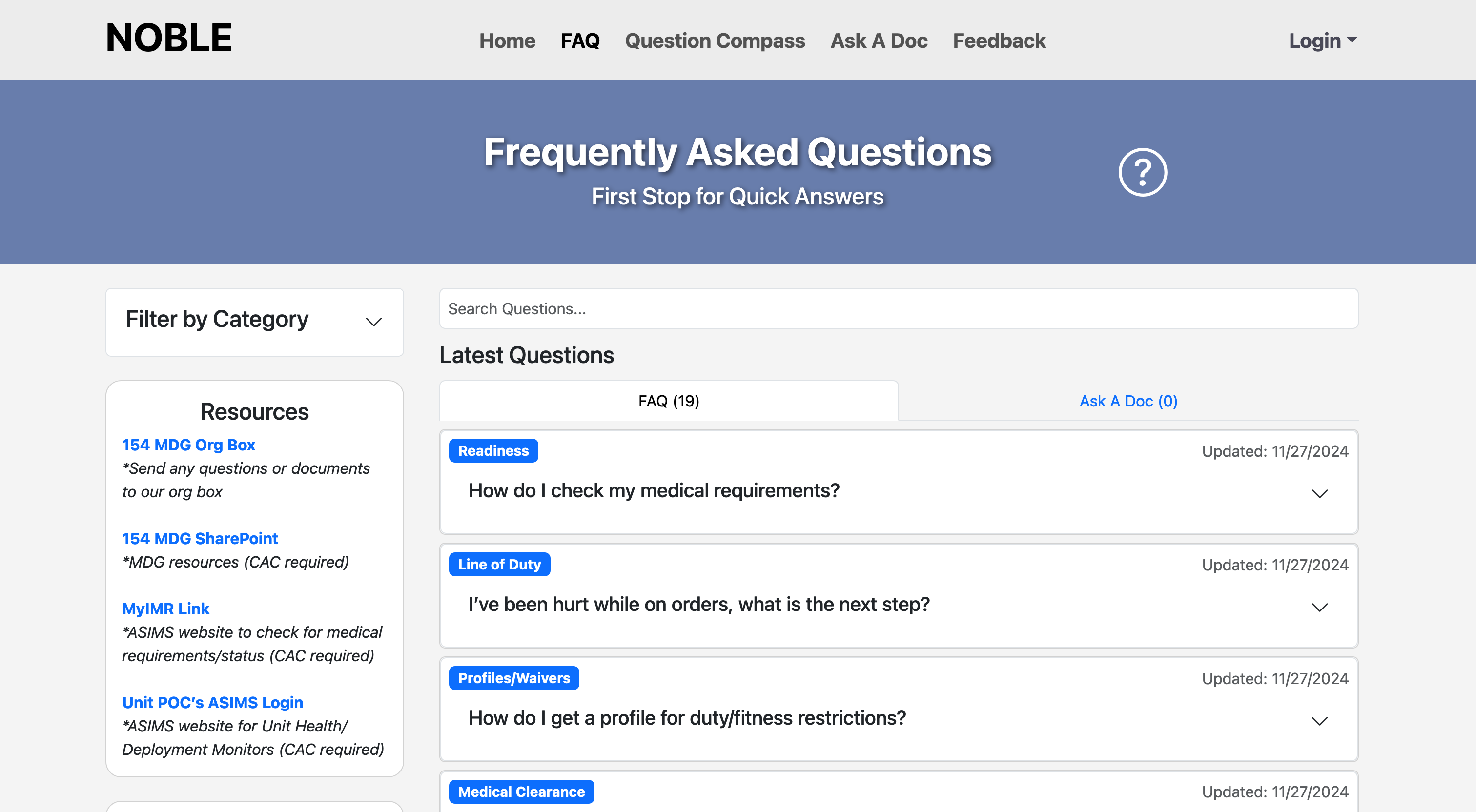 Noble | An app for efficient and anonymousaccess of medical processes within the Hawaii Air ...